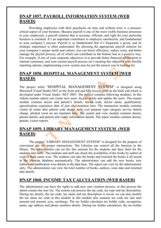 Mca & diplamo .net titles | PDF
