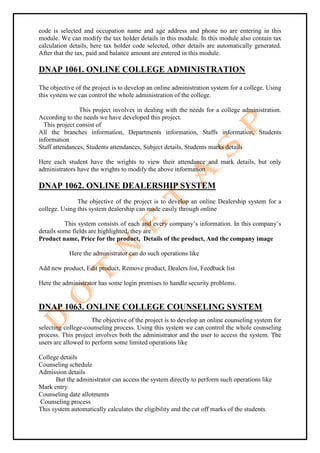 Mca & diplamo .net titles | PDF