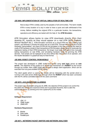 Mca & diplamo java titles | PDF