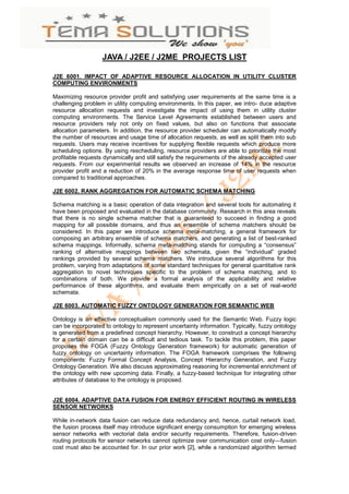 Mca & diplamo java titles | PDF