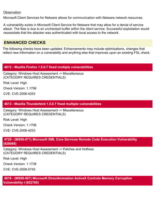 McAfee Foundstone Update | PDF
