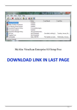 Mcafee virusscan enterprise 8-8 patch 3 free download - cleaninglasopa