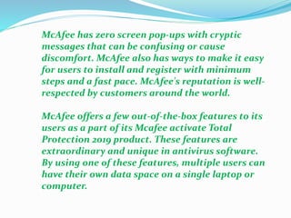 How can I activate my McAfee Antivirus? | PPTX