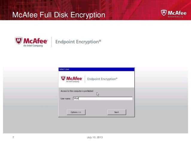 McAfee Data Protection (DLP & Encryption)