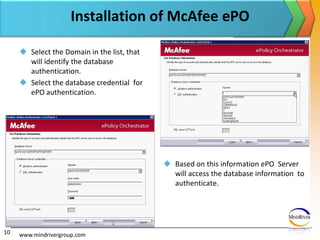 Mcafee Epolicy Orchestrator | PPTX