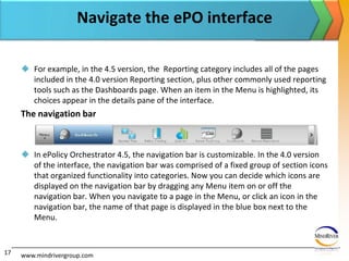 Mcafee Epolicy Orchestrator | PPTX