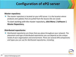Mcafee Epolicy Orchestrator | PPTX