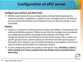 Mcafee Epolicy Orchestrator | PPTX