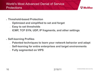 Mcafee ips nsp-2011 | PDF