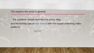 The Aorist as a Resource for Machine Learning Education | PPT