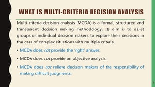 Multiple Criteria for Decision | PPTX