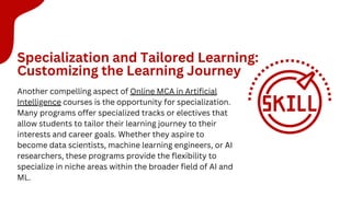 Discover Online MCA in AI: Courses at Online Vidya | PPT