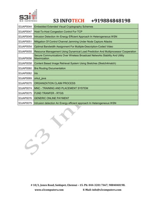 Mca java application projects completed list(is) | PDF