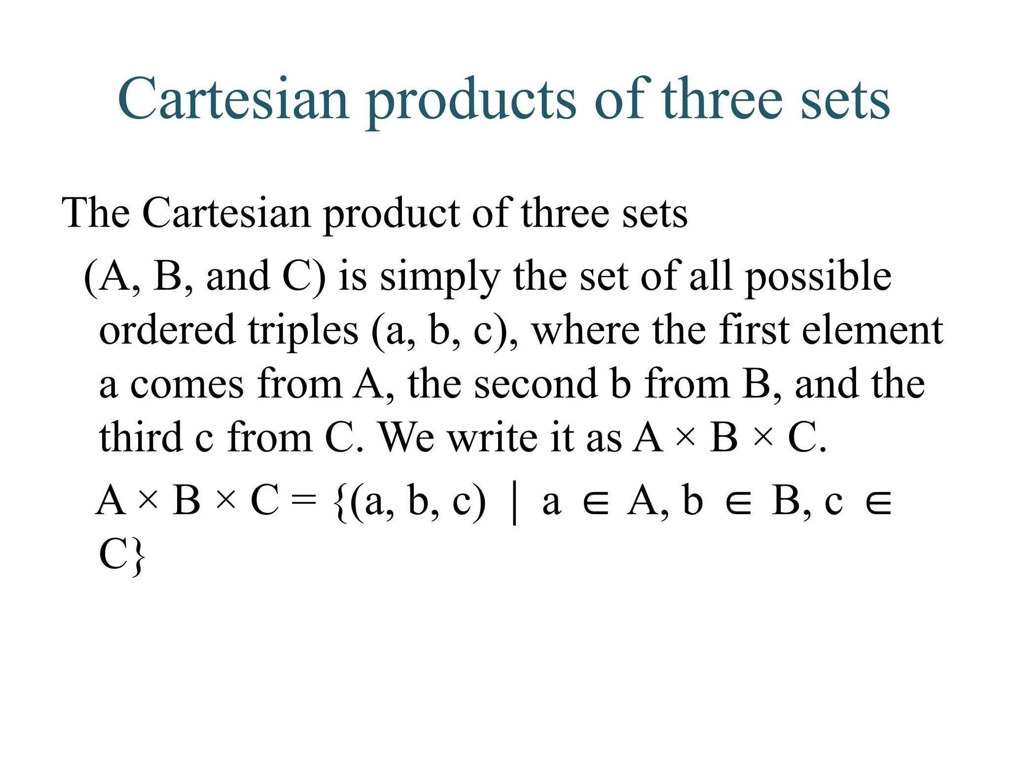 power set,disjunction,cartesian products | PPTX