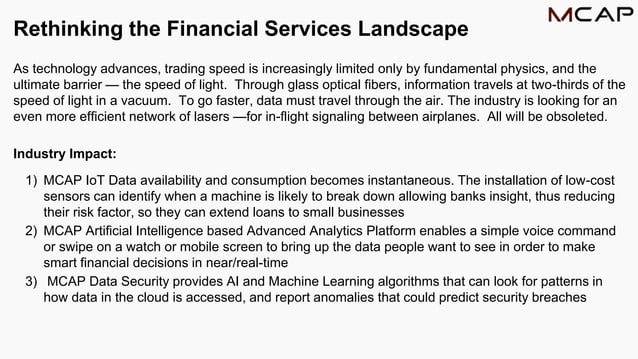 MCAP Big Data Security Intelligence Platform | PPT