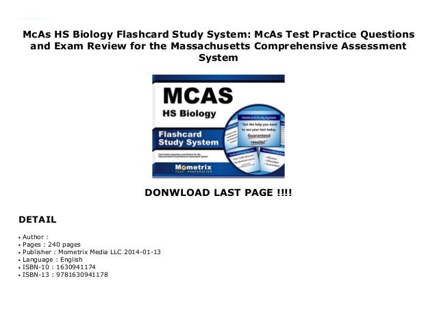 McAs HS Biology Flashcard Study System: McAs Test Practice Questions ...