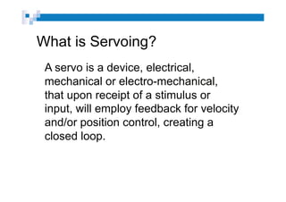 Introduction to Servo Motion | PDF