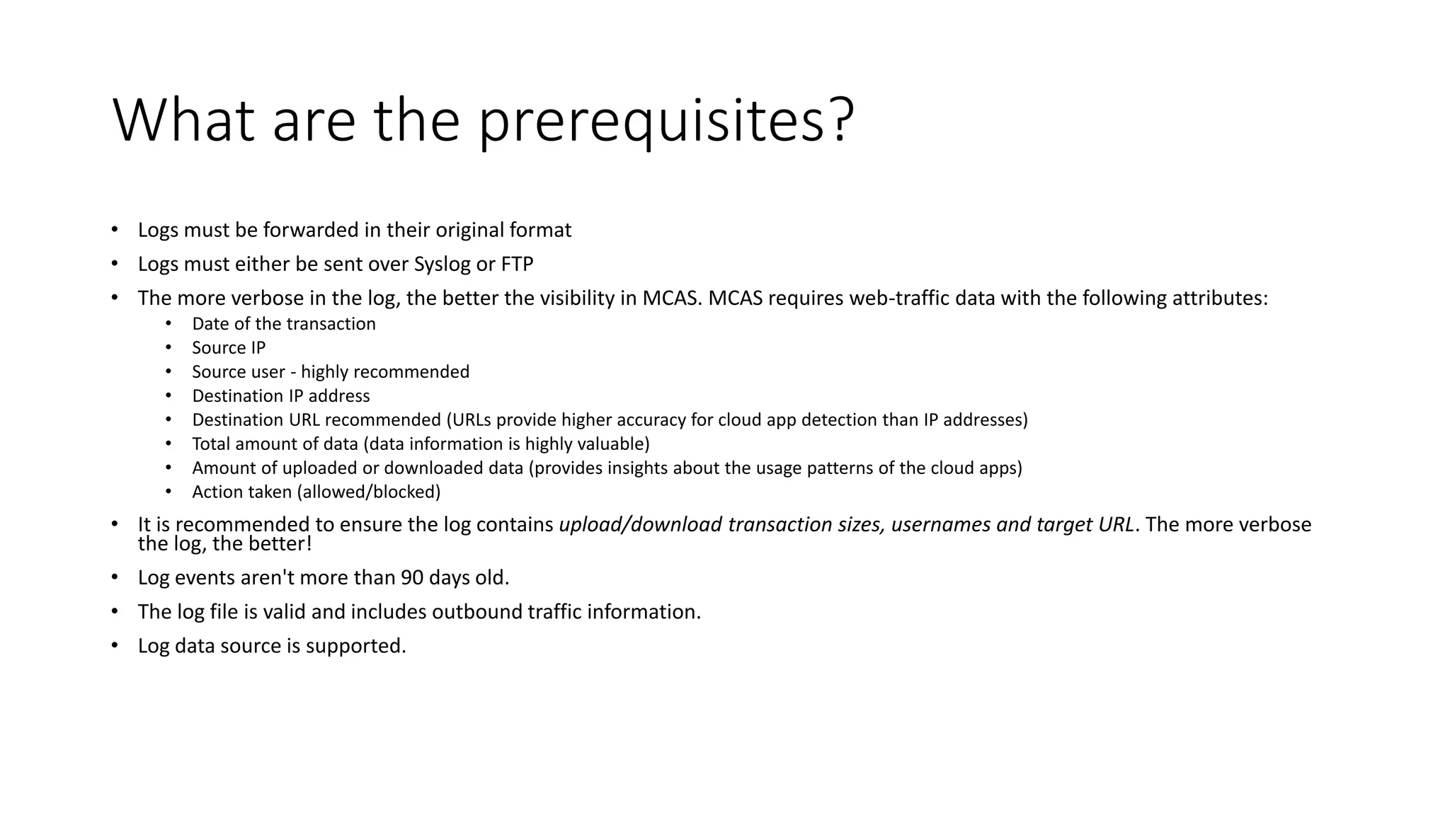 Mcas log collector deck | PPTX