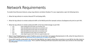 Mcas log collector deck | PPTX