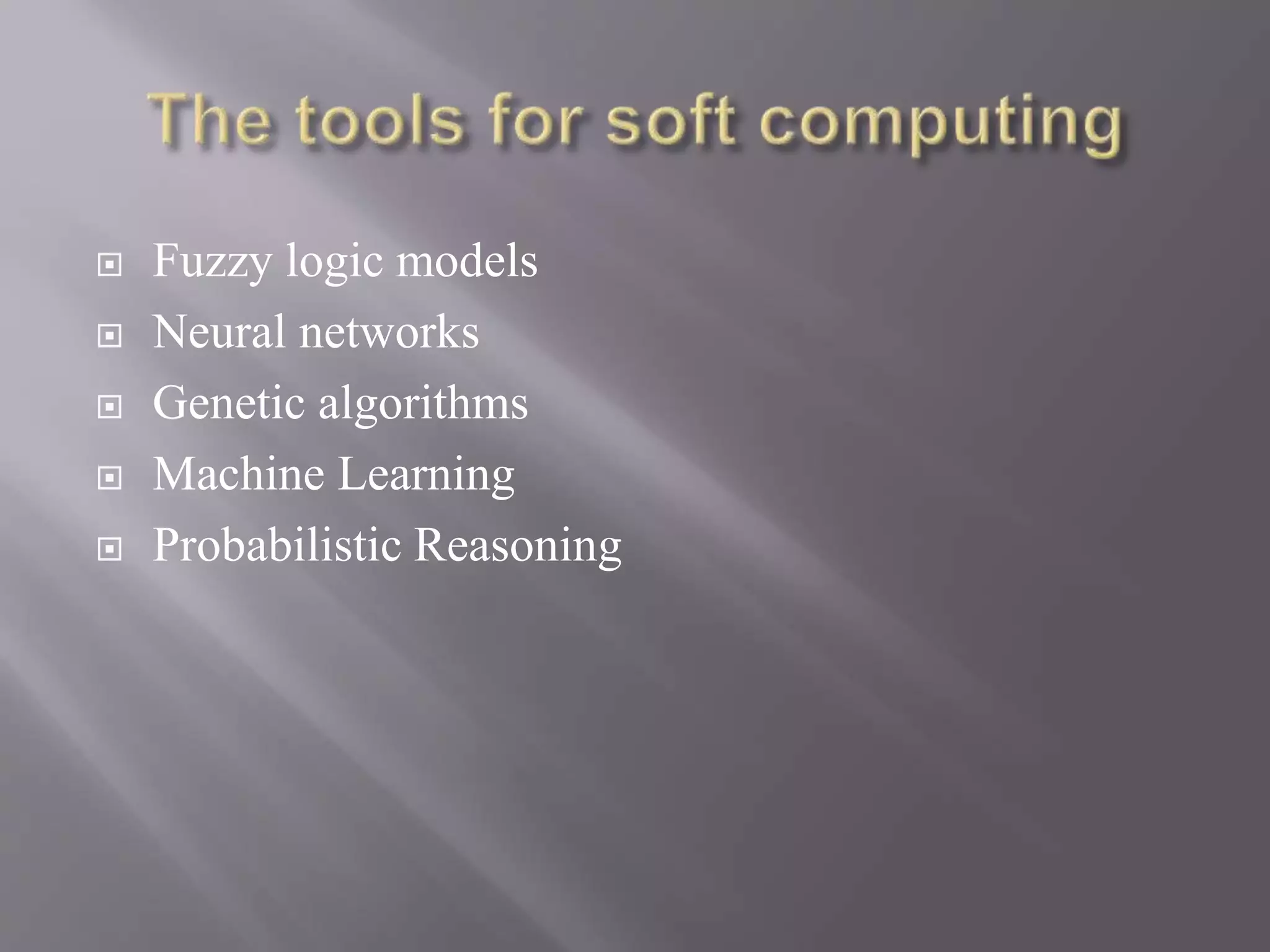MCA Soft Computing ppt.pptx | Artificial Intelligence | Technology & Computing
