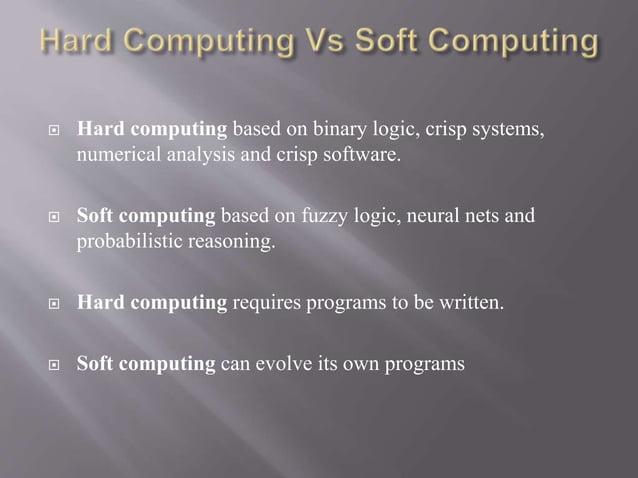 MCA Soft Computing ppt.pptx | Artificial Intelligence | Technology & Computing