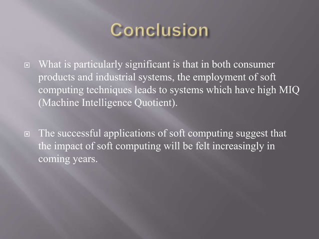 MCA Soft Computing ppt.pptx | Artificial Intelligence | Technology & Computing