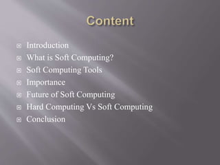 MCA Soft Computing ppt.pptx | Artificial Intelligence | Technology & Computing