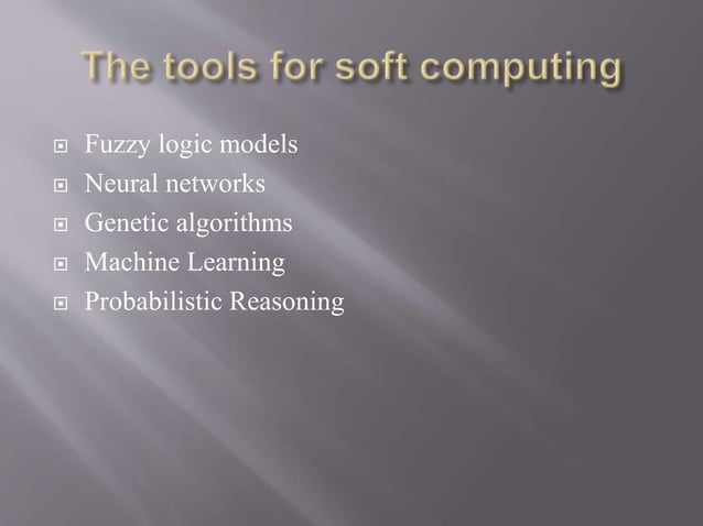 MCA Soft Computing ppt.pptx | Artificial Intelligence | Technology & Computing