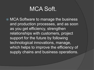 Mca Software | PPTX