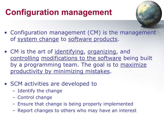 Software Configuration Management Ppt