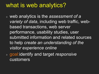Web Analytics Concepts & Theories | PPTX