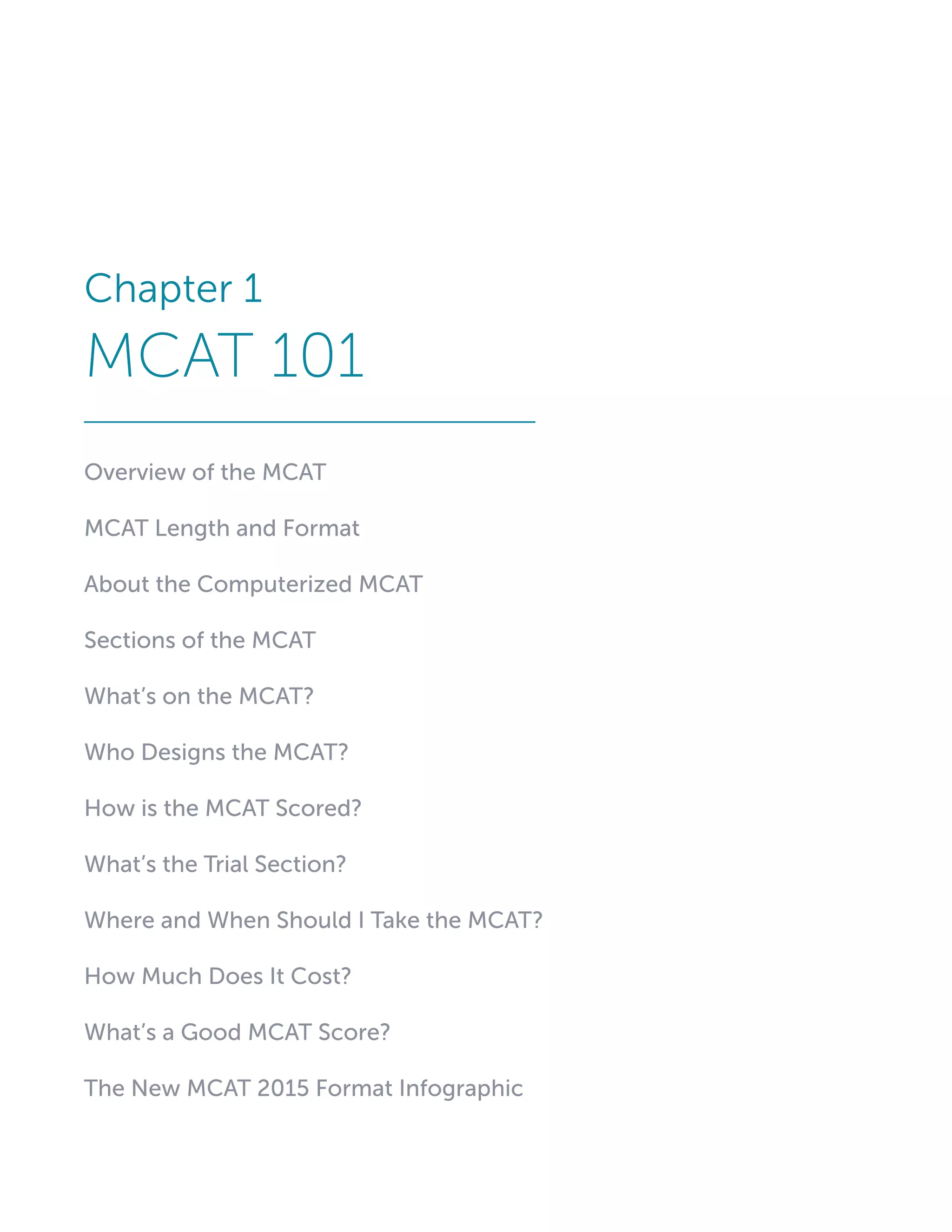 MCAT Playbook Excerpts | PDF