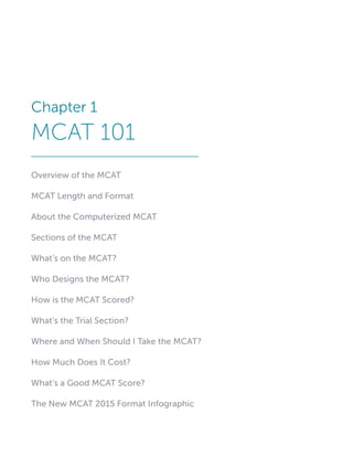 MCAT Playbook Excerpts | PDF