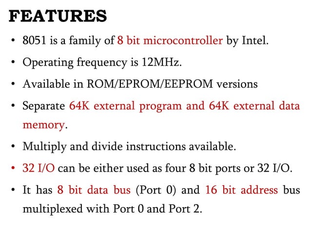 Microcontrollers and its applications unit 1 | PPT