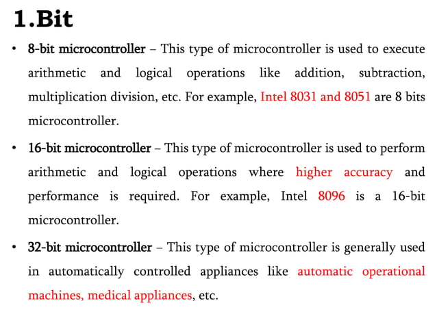 Microcontrollers and its applications unit 1 | PPTX | Computer Peripherals | Computing