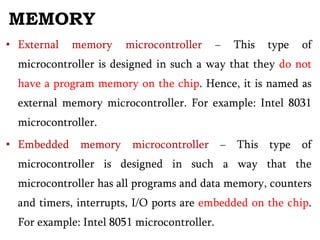 Microcontrollers and its applications unit 1 | PPTX