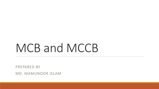 Mcb and-mccb(2) | PDF | Physics | Science