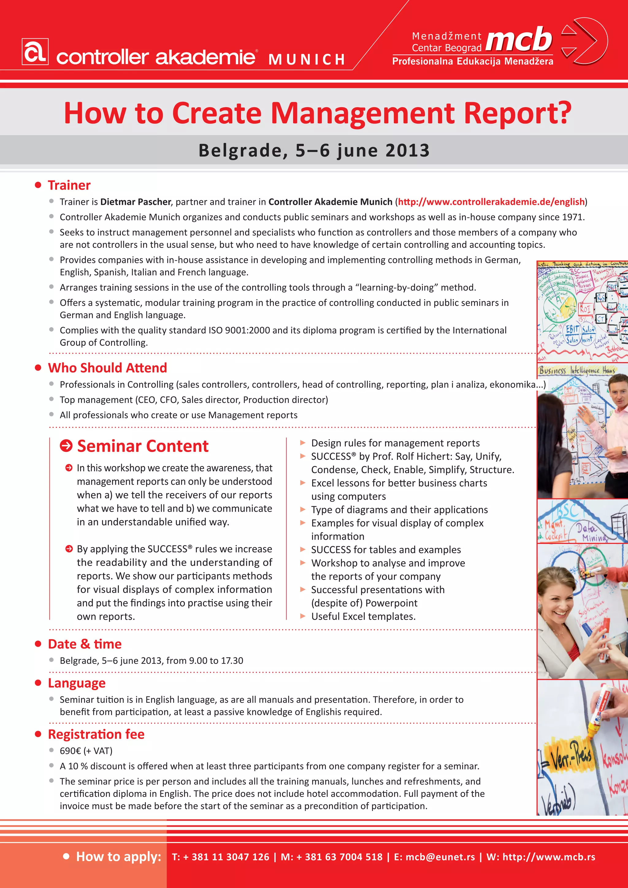5-6 June 2013, HOW TO CREATE MANAGEMENT REPORT | PDF