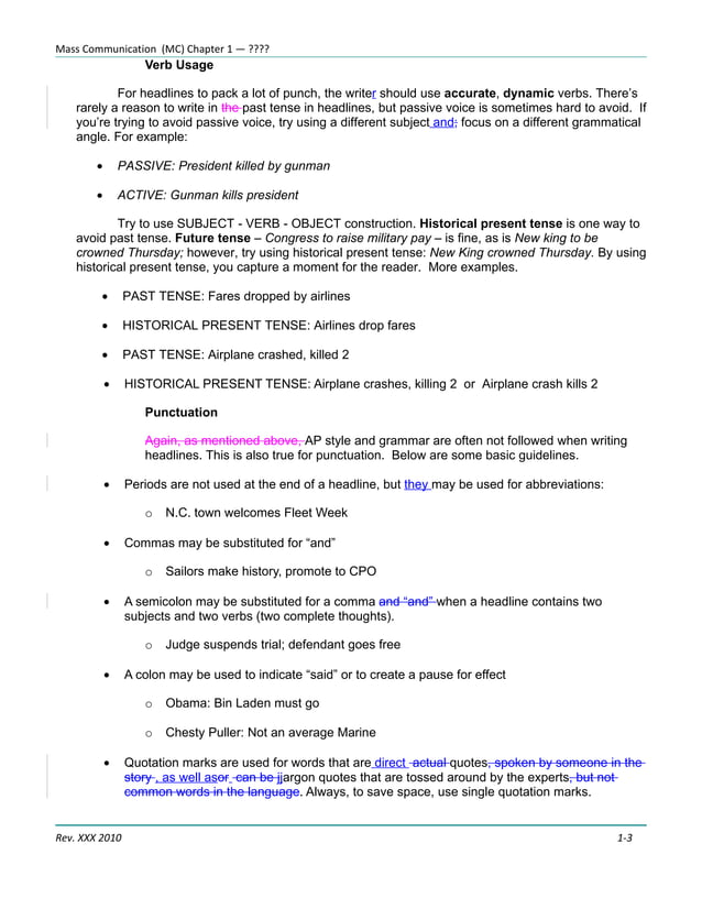 Mc basic module_1_chapter_6c_headline_and_caption_writing mccm | PDF