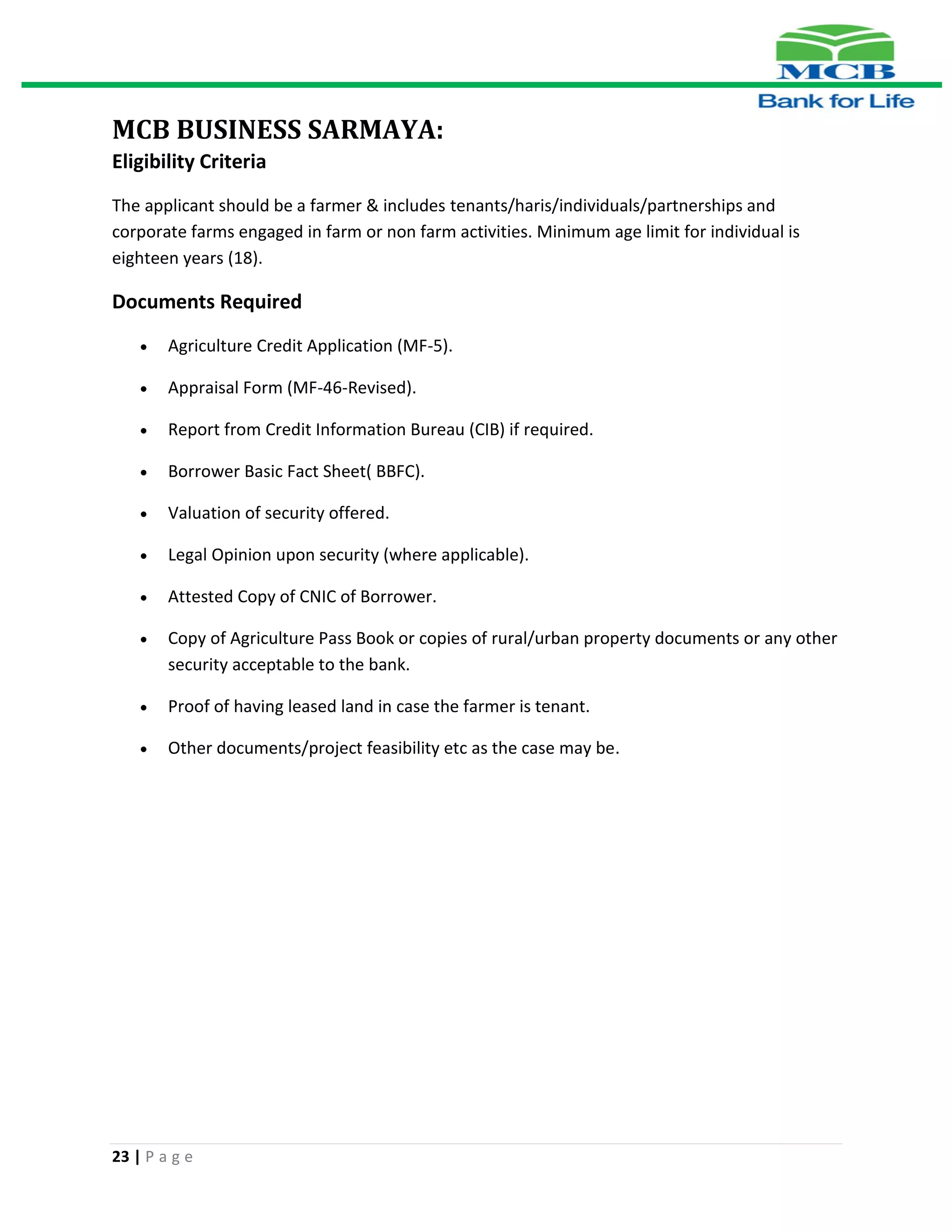 Mcb bank (1) | PDF