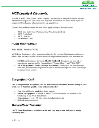 Mcb bank (1) | PDF