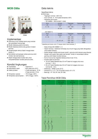 MCB c60 | PDF