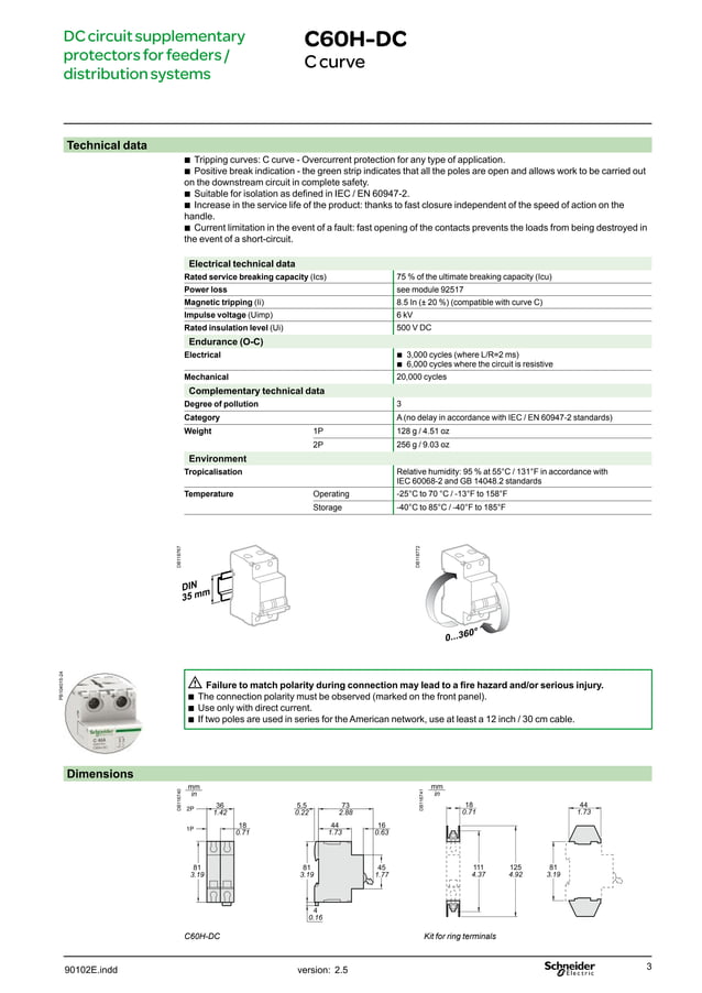 Mcb c60 h dc | PDF | Physics | Science