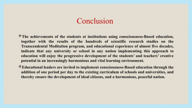 MCBE.pptx maharishi effect.............. | PPT