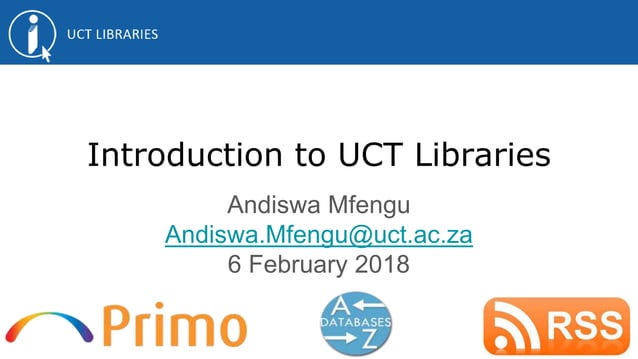 MCB library orientation part 1 | PPTX