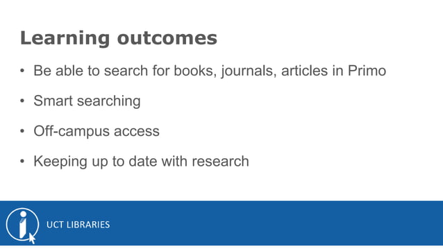 MCB library orientation part 1 | PPTX