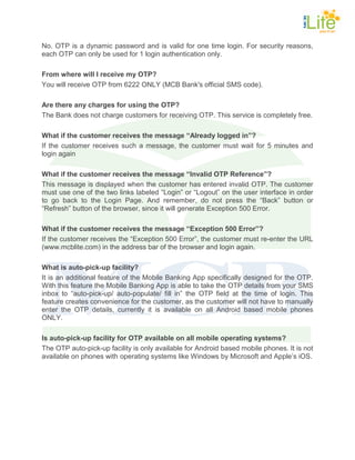 MCB Lite FAQs | PDF | Credit Cards | Personal Debt