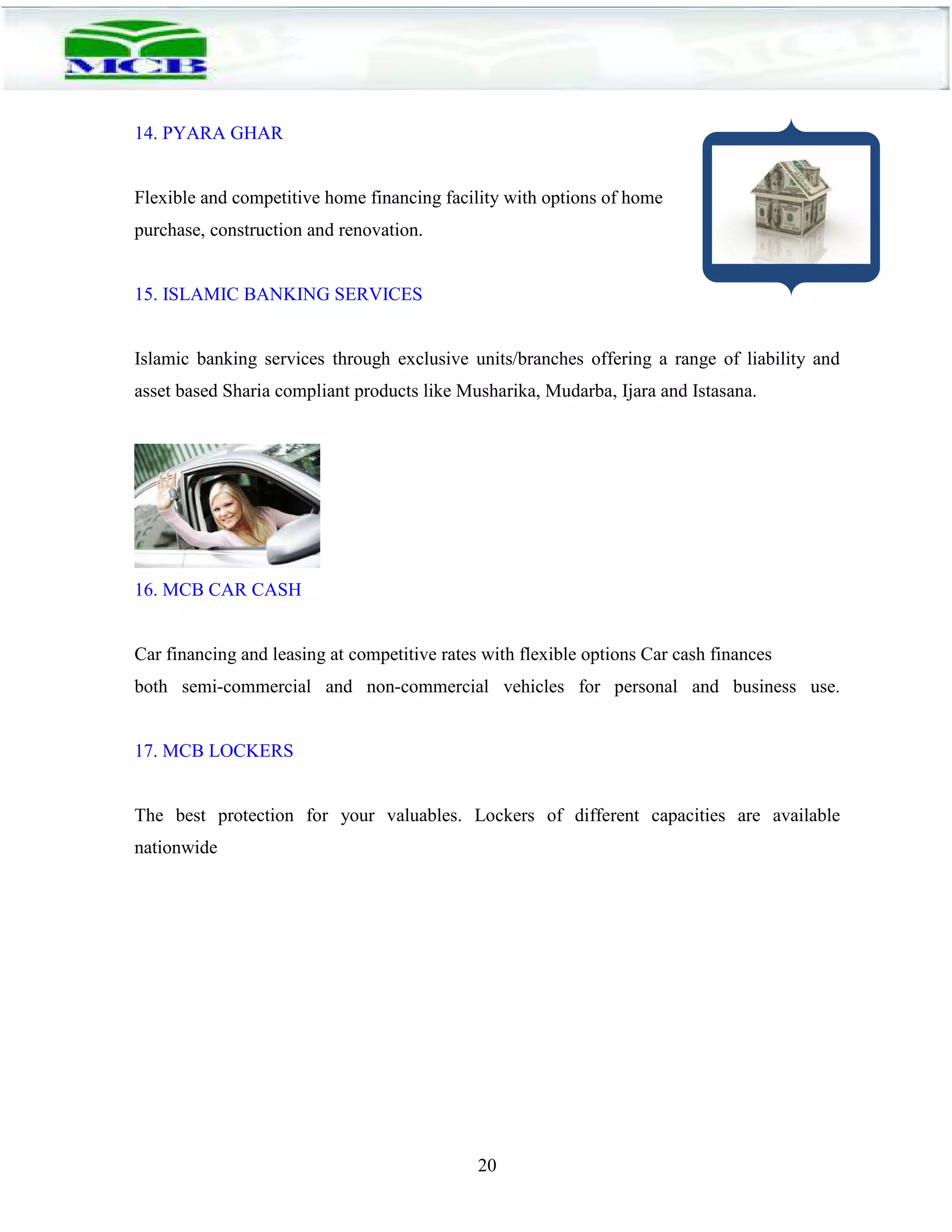 Mcb marekting report | PDF