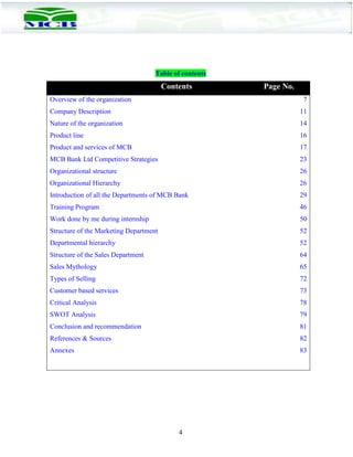 Mcb marekting report | PDF