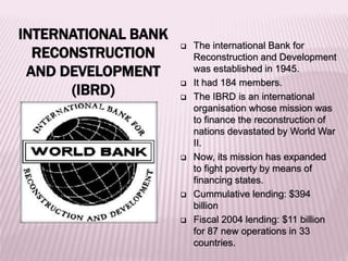 International Financial Institutions | PPTX